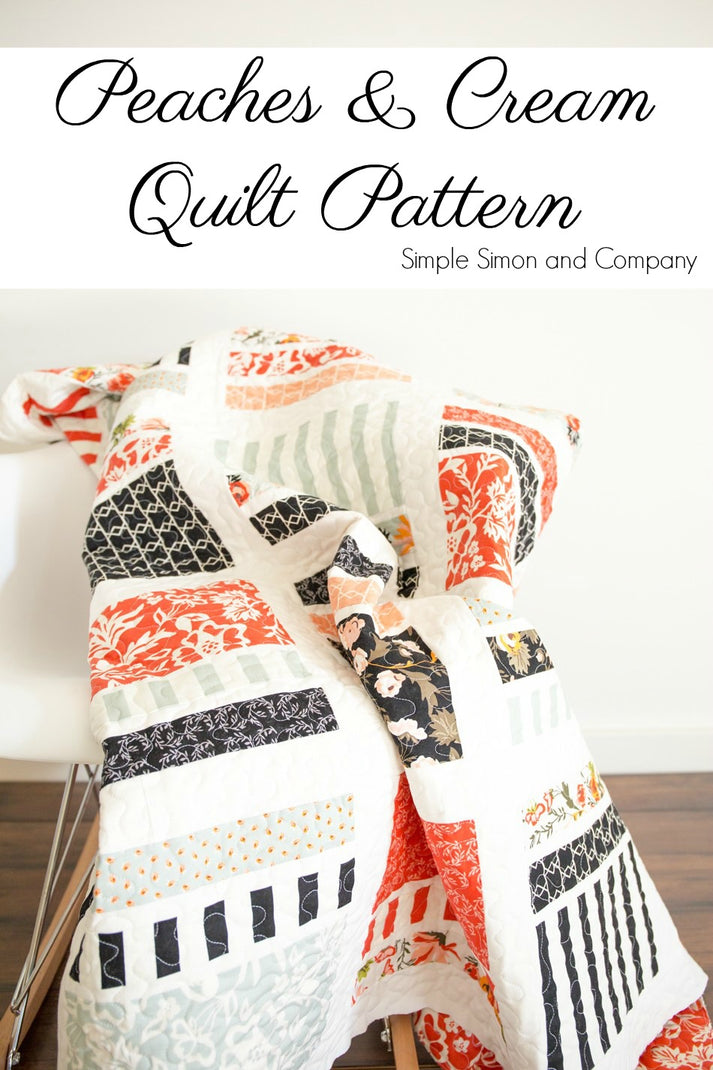 PATTERN (PDF): Peaches & Cream Quilt (Immediate Download) – Simple ...